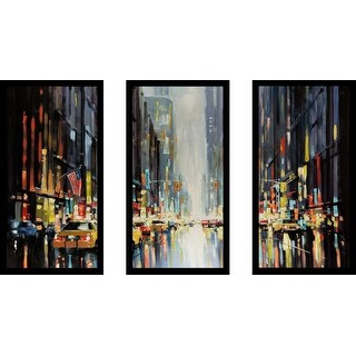 "City Lights" by E. Anthony Orme 3 Piece Print on Acrylic - Bed Bath & Beyond - 36043072